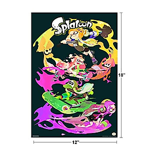 Pyramid America Splatoon Character Stack Nintendo Cool Wall Decor Art Print Poster 12x18