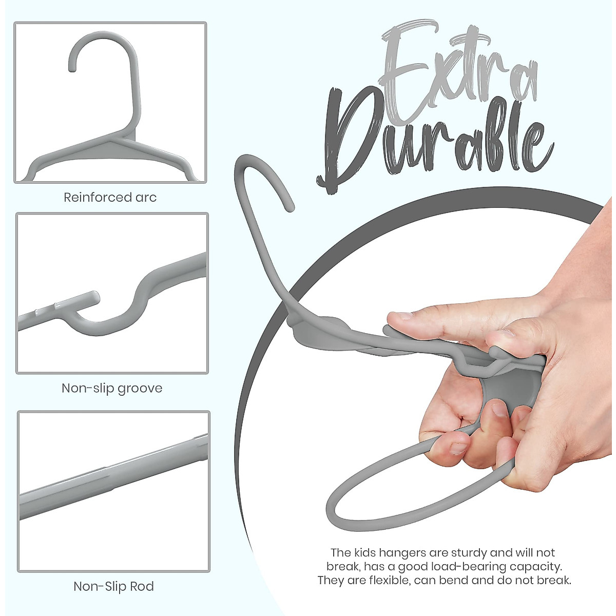 Utopia Home 60 Pack Kids Hangers - 11.5 Inch Plastic Baby Hangers for Closet - Childrens Hanger for Clothes & Infant Hanger for Closet - for Everyday Standard Use (Green)