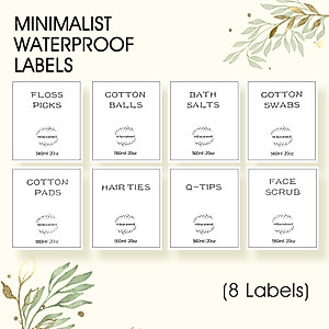 20 oz Glass Qtip Holder Dispenser with Bamboo Lids and Tray, 3 Pack Bathroom Organizers and Storage Bathroom Decor Farmhouse Decor, Apothecary Jars for Cotton Swab, Cotton Ball, Cotton Pads and Floss