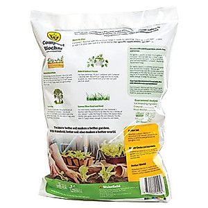 Wakefield Compost + Biochar with Mycorrhizal Fungi – Premium Aged Organic Compost with Mycorrhizal Fungi, Blended with 100% Biochar – 1 cu/ft