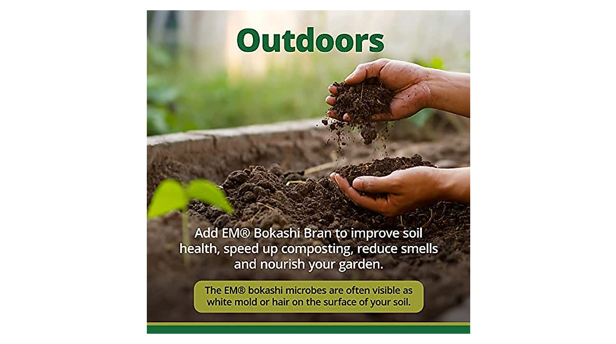 TeraGanix EM Premium Bokashi Bran for Compost & Soil | Odor-Free Fertilizer
