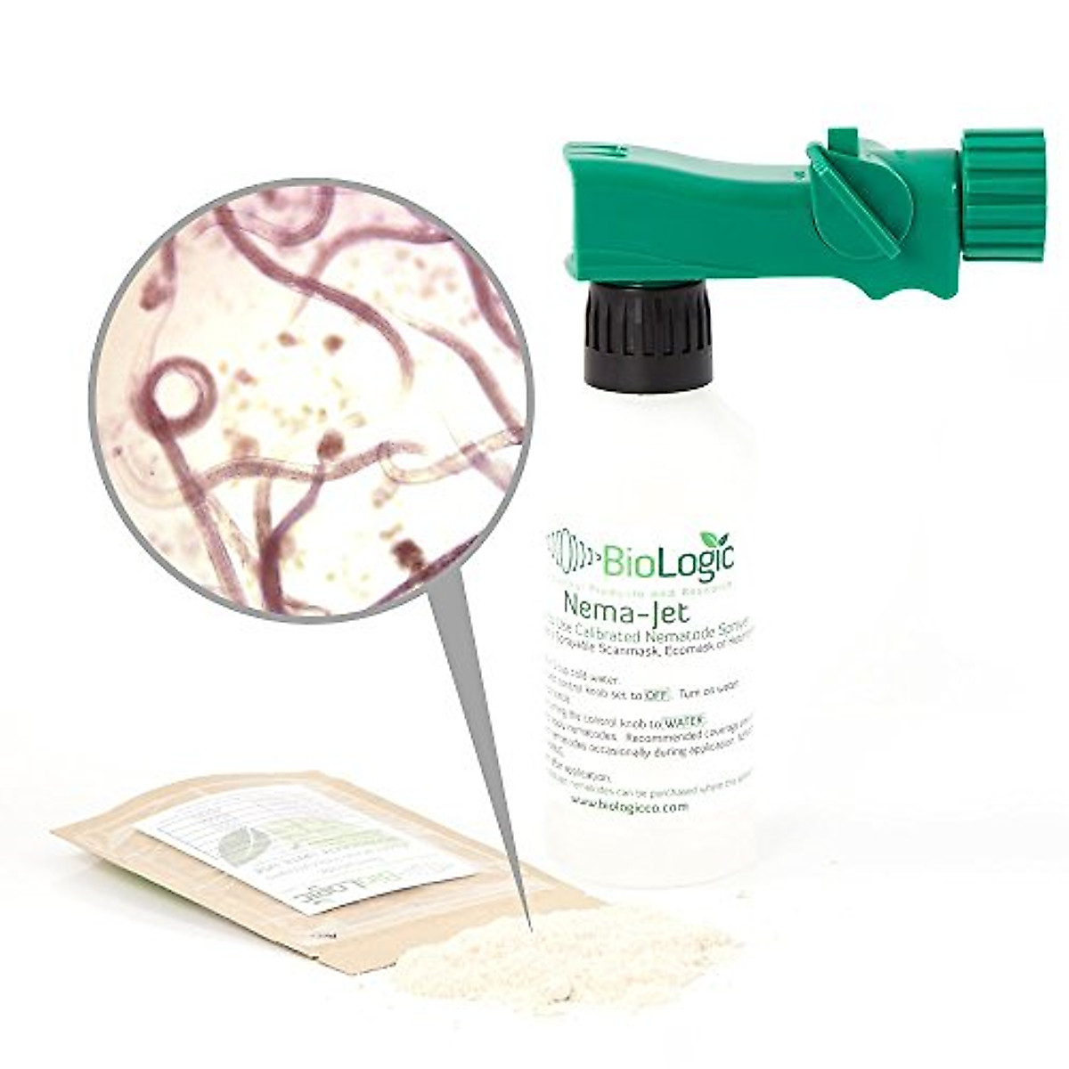 BioLogic's Scanmask Beneficial Nematodes, Steinernema feltiae Sf Nematodes for Natural Insect Pest Control (5 Million with Applicator)