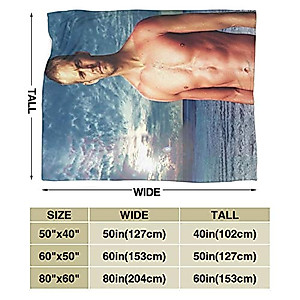 Paul Walker Ultra-Soft Cozy Flannel Blankets Micro-Fleece Bed Blanket for Couch Fleece - All Season Premium Bed Blanket 50"x40"