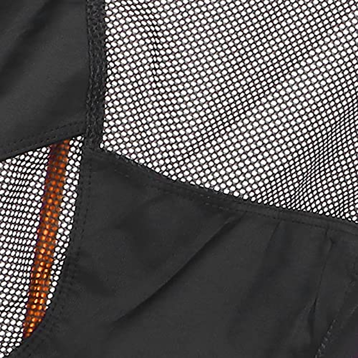 Aluminum Alloy Portable Chair, Compact Outdoor Chair Nylon Mesh Aluminum Frame Small After Folding Simple Operation for Camping(Orange)