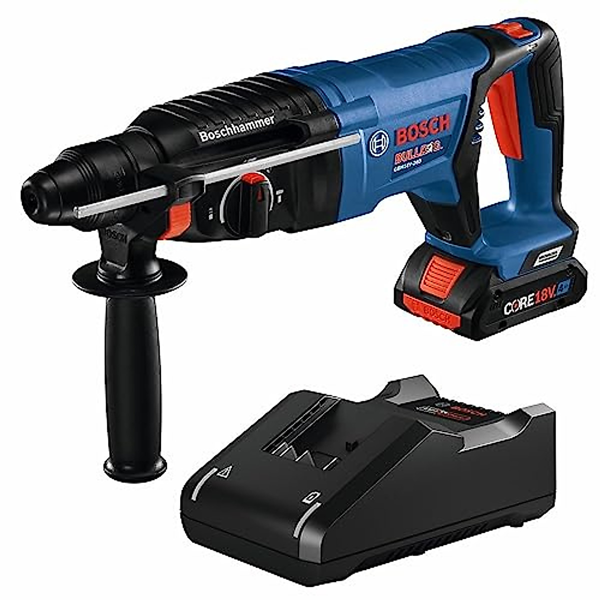 BOSCH GBH18V-26DK15 18V EC Brushless SDS-plus® Bulldog™ 1 In. Rotary Hammer Kit with (1) CORE18V® 4 Ah Advanced Power Battery