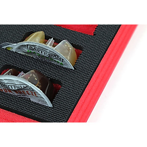 Polar Whale Cocktail Capsule Drawer Organizer Tray Red and Black Foam Insert Compatible with Bartesian for Kitchen Home Bar Party Waterproof Washable 6 Compartment 4.5 x 11.75 Inches