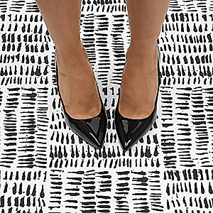 FloorPops FP2945 Noleby Peel & Stick Floor Tiles, Black