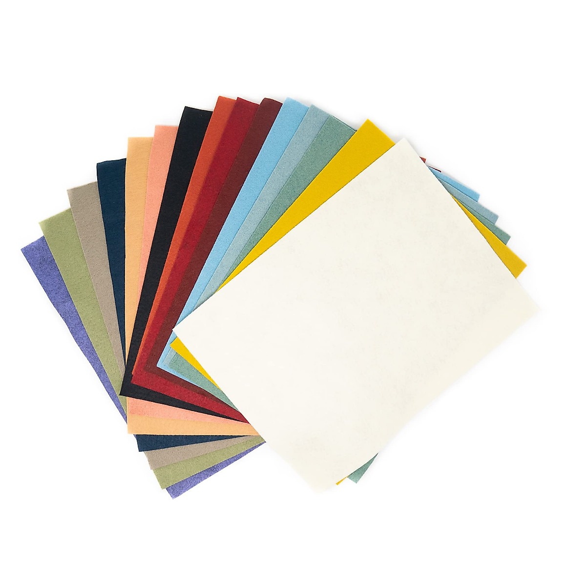 15 Primitive Colors 9X12 inch Merino Wool Blend Felt Sheets Collection - OTR felt