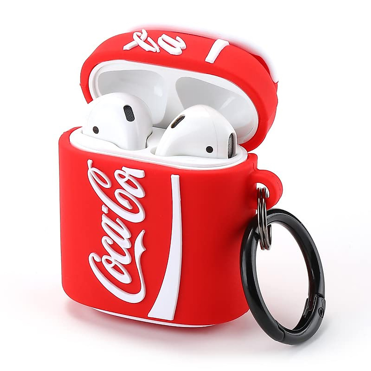 CULIPPA for AirPods 2 Case Cover for Airpods 2nd Generation Silicone Protective Case Cool Cartoon Skin Portable & Shockproof Design for Women Girls with Keychain for Apple Airpods 2/1 Charging Case