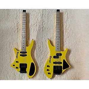 4 String Bass/ 6 String Lead Headless Tremolo Busuyi Guitar Lefty