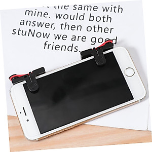 UKCOCO 3pcs Gatillos Para Celular Left and Right Game of Phones Game Sensitive Joysticks Chicken-eating Artifact for Phone Triggers Quick Shooting Button Aim Handle Cell Phone Red