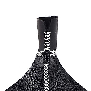 TOPARCHERY Genuine Cowhide Finger Tabs Thumb Ring Protector Recurve Bow Traditional Bow Hand Adjustable Fit Men Women Youth