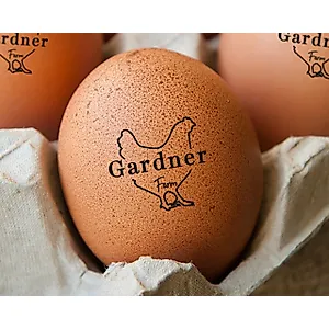 Stamp by Me | Egg Stamp | Chicken Egg Wooden Stamps | Personalized Rubber Stamper for Fresh Eggs | Custom Stamping | Egg Labels | Farm Stamp | Self Inking | Black Ink | Unique Designs| Mini Logo Stamp