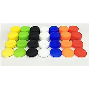 Pack of 8 pcs Analog Controller Gamepad Raised Antislip Thumb Stick Grips Thumbsticks Joystick Cap Cover for PS5, PS4, PS3, Switch Pro, Xbox one, Xbox 360, Wii U, PS2 Controller (Red)