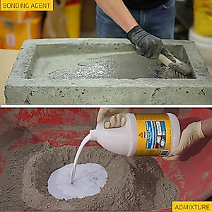 SIKA - SikaLatex R - Concrete Adhesive Glue, White - Admix for Portland-Cement Mortar/Concrete - Resistant to Freezing and thawing Damage - 1-Gallon