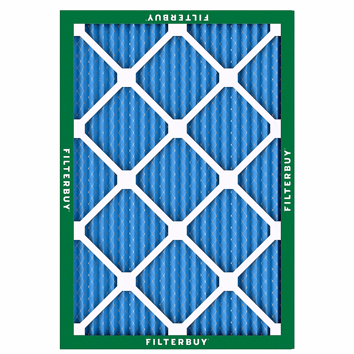 Filterbuy 16x20x1 Air Filter MERV 13 Optimal Defense (4-Pack), Pleated HVAC AC Furnace Air Filters Replacement (Actual Size: 15.50 x 19.50 x 0.75 Inches)