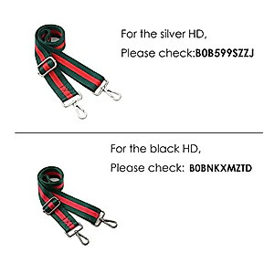 OULARIO Purse Strap Replacement Crossbody Wide Strap Compatible with GC Bags (Color 24 - Green red Green Stripe)