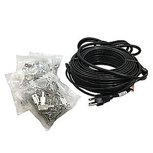 Frost King RC200 Automatic Electric Roof Cable Kits, 120V x 1000W x 200Ft, Black
