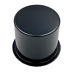 SEETOOOGAMES Jumbo Aluminum Drop-in Poker Table Cup Holder Insert (Pack of 2) (Black)