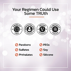 TruSkin Daily Facial Super Toner – for All Skin Types with Glycolic Acid, Vitamin C, Ocean Minerals and Organic Anti Aging Ingredients, 4 fl oz