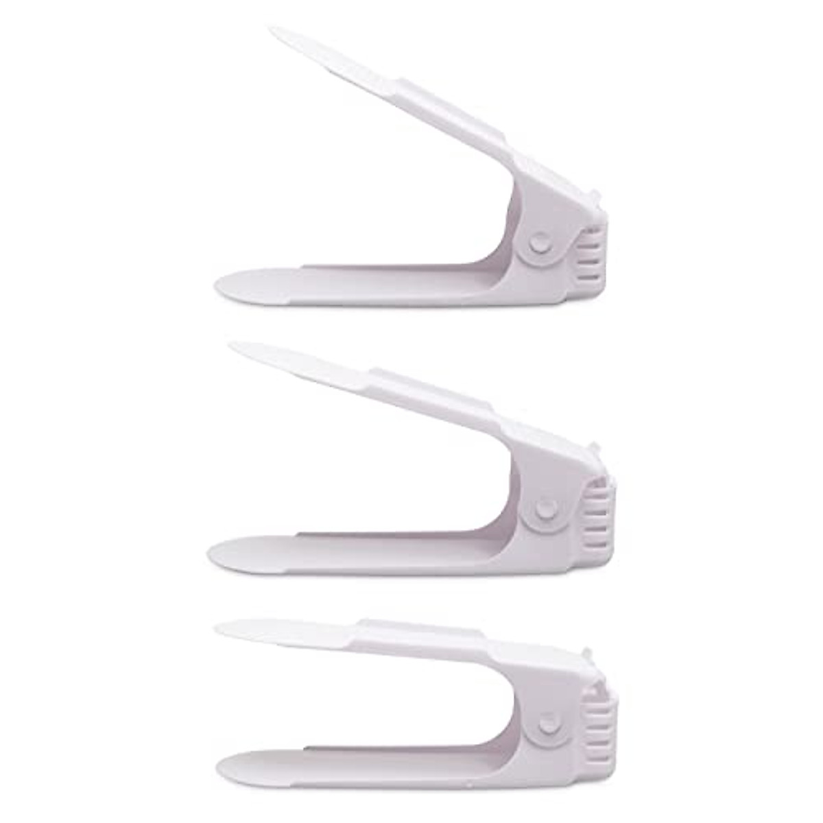 CWBEATS Shoe Slot Organizer - 20 Pieces Double Deck Shoe Rack Design - 4 Adjustable Heights - Complete with Sneaker Balls