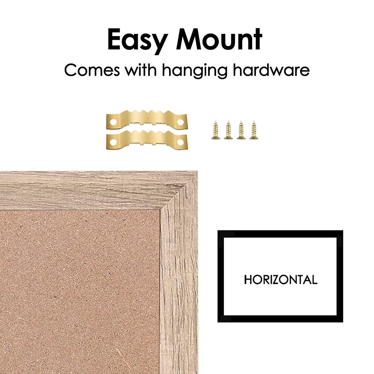 TORASO Whiteboard Calendar & Corkboard,Small Combination Dry Erase White Board & Bulletin Board, 13" x 17"，Rustic Brown Frame Calendar/Cork Combo Board(ZHYL-RB-3343)