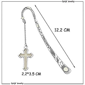 Gzrlyf Cross Bookmark Glow in The Dark Bookmark Luminous Book Markers Book Lover Gifts Christian Gifts (Luminous Bookmark)