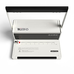 TruBind Coil Binding Machine - Manual Round Hole Punch - Adjustable Side Margin - 4 to 1 Pitch - 20 Sheet Punch Capacity