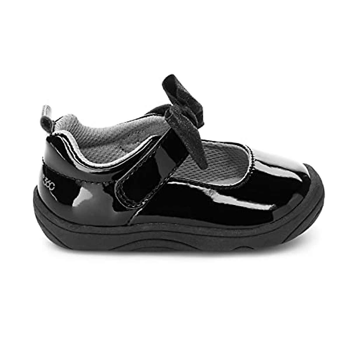Stride Rite 360 Baby Girls Gracie Mary Jane Flat, Black, 3 Infant US