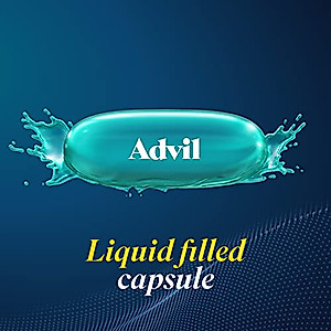 Advil Liqui-Gels Pain Reliever and Fever Reducer, Pain Medicine for Adults with Ibuprofen 200mg for Headache, Backache, Menstrual Pain and Joint Pain Relief - 50x2 Liquid Filled Capsules