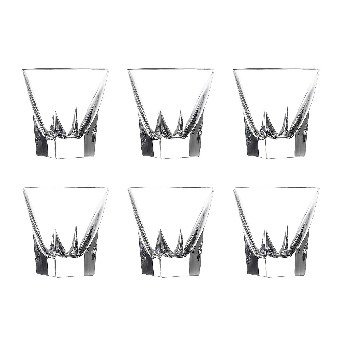 Barski Shot Glass - Set of 6 Glasses - Crystal Glass - Beautifully Designed - Use it for - Shot - Vodka - Liquor - Cordial - Each Glass is 2.25 oz Made in Europe