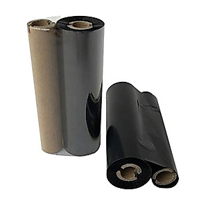 Officeuct Thermal Transfer Ribbon 4.33"x244'(110mmx74m)-1 Roll. Resin Enhanced Wax Barcode Black Ribbon 1/2 Inch Core Ink Outside for Zebra Eltron Datamax Zebra TLP2844 TLP2442 GC420t GK420t GX420t