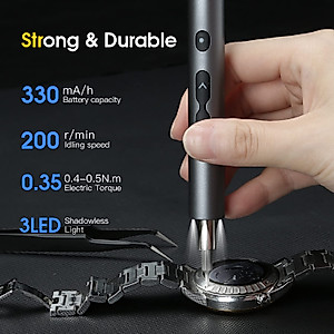 Mini Electric Screwdriver Set, SOONAN 120 in 1 Small Portable Cordless Power Screwdriver Set with 100 Precision Bits & LED Light & 20-bit Tool Set Handy Repair Tool for Phone Watch Camera Laptop