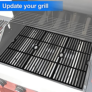 GGC 16 7/8" Grill Grates Replacement for Charbroil 463420508, 463420509, 463420511, 463436213, 463436214, 463440109, 463441312, Master Chef, Thermos and Backyard, 3 PCS 16 7/8 x 9 5/16 Cooking Grids