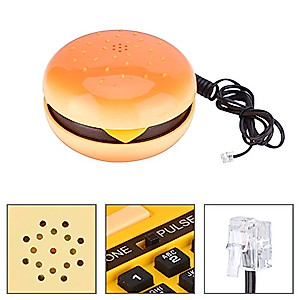 Hamburger Phone, Cheeseburger Burger Hamburger Phone Cute Telephones Landline Corded Phone Desktop Phone for Home Hotel Office Decoration Kids Gift