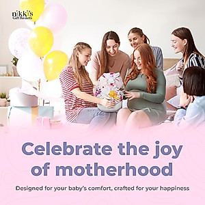 Bassinet New Baby Girl Gift Set | Unique Newborn Gift Basket Hamper for Gender Reveal | Baby Essentials for Expecting Moms & Parents | 17-Piece Baby Layette Set | Pink - Nikki's Gift Baskets