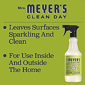 MRS. MEYER'S CLEAN DAY Mirror & Window Cleaner, Great for Indoor & Outdoor Glass Surfaces, Lemon Verbena, 24 Fl Oz