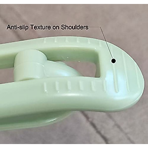 Fineget Plastic Coat Hangers Portable Travel Shorts Hangers for Closet Shoes Foldable Collapsible Clothes Heavy Duty No Slip Green Hangers Quick Drying (Green 2 Pcs, Pink 2 Pcs)