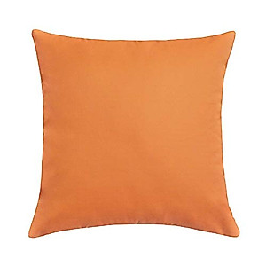 Andreannie Pack of 4 Outdoor Waterproof Decorative Throw Pillow Cover Cushion Case for Garden Patio Tent Park Farmhouse Polyester Both Sides Printing Square 18 x 18 inches? (Set of 4 Orange)¡­
