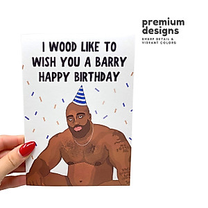 Sleazy Greetings Funny Birthday Card Meme For Him Or Her | Barry Wood Happy Birthday Card
