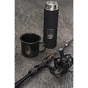 Fishing Planet Insulated Bottle - Stainless Steel Thermo Bottle 17-Ounce for Hot and cold Water Tea Coffee