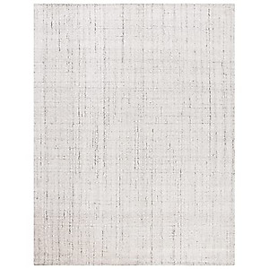 SAFAVIEH Abstract Collection 9' x 12' Light Grey ABT141E Handmade Premium Wool & Viscose Area Rug
