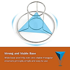 KAMaster Beer Can Chicken Holder for Grill and Smoker,More Higher to Holder - Beercan Chicken Rack Stainless Steel BBQ Roaster Rack for Grill Accessories Turkey Fryer Base Oven Rib Racks for Smoking