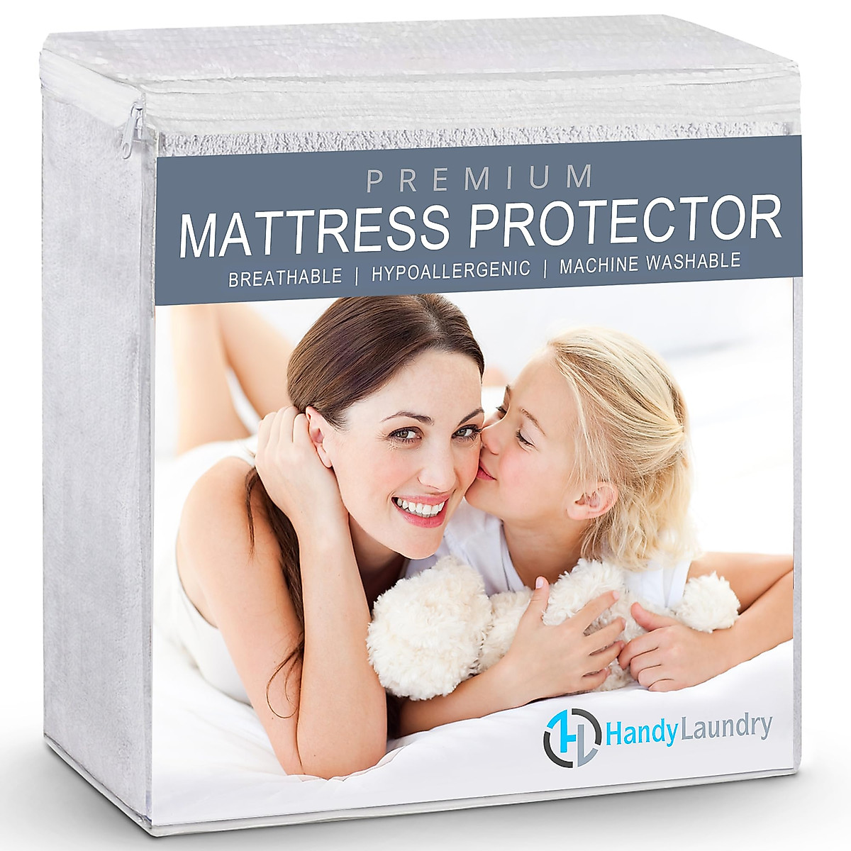 Twin Mattress Protector - Waterproof, Breathable, Blocks Allergens, Smooth Soft Cotton Terry Cover. The Premium Mattress Protector Will Surely Increase The Life of Your Mattress. (Twin)