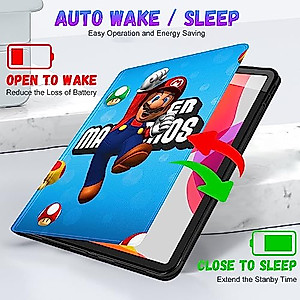 Trendy Fan for iPad Mini 6 Case 8.3 Inch 2021 for Kids Teen Boys Girls Women Folio Smart Cute Cartoon Character Kawaii Design Aesthetic Cool Cover for Apple iPad Mini 6th Generation A2567 A2568, Jump