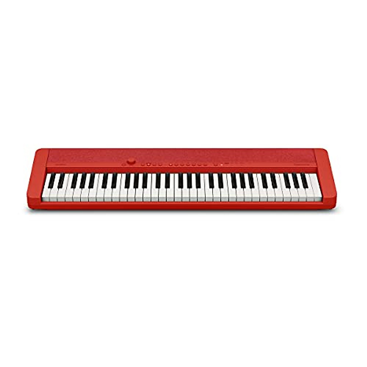 Casio Casiotone CT-S1 61-Key Portable Digital Keyboard - Red Bundle with Adjustable Stand, Bench, Headphones, Sustain Pedal, Instructional Book, Instructional DVD, and Austin Bazaar Polishing Cloth