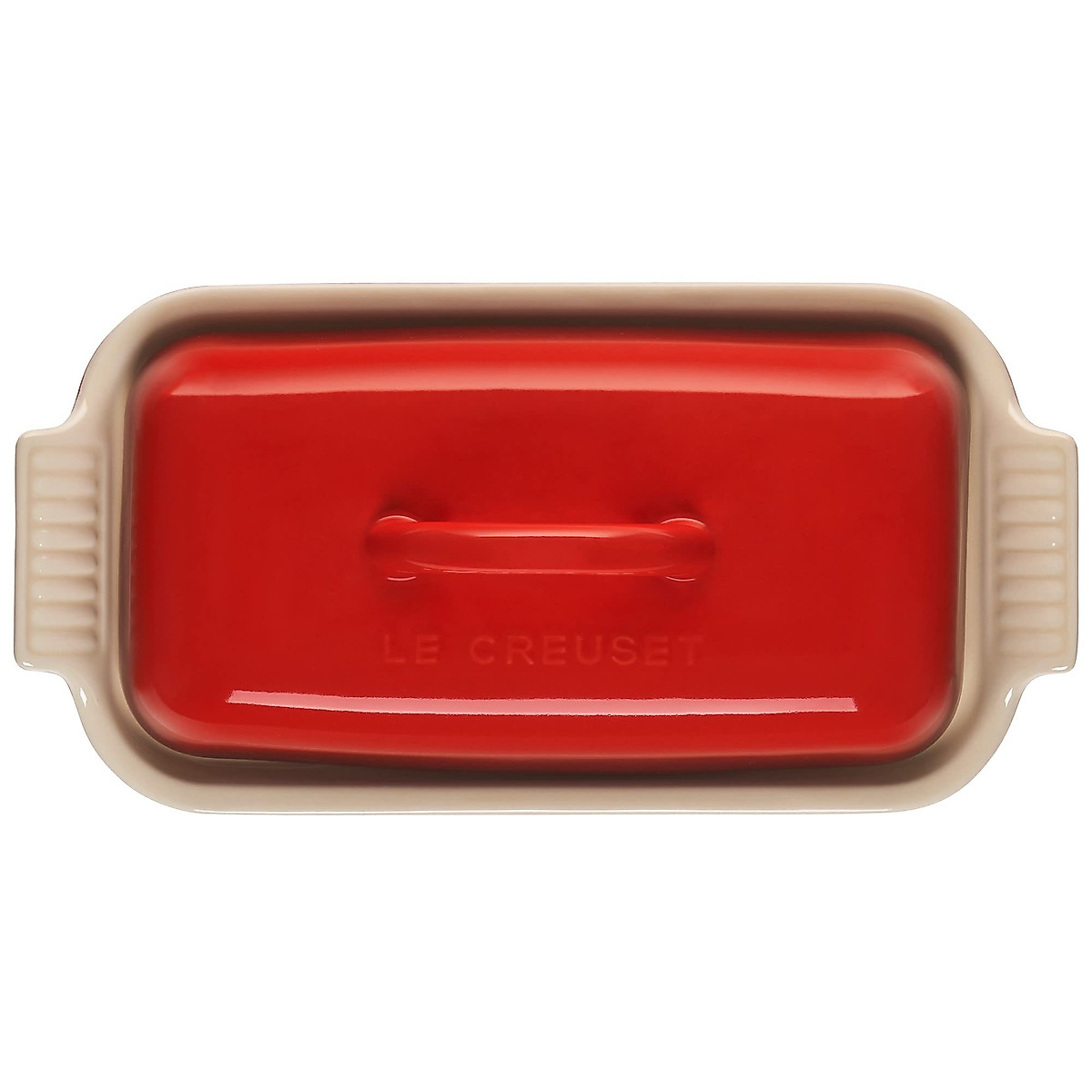 Le Creuset Stoneware Heritage Butter Dish, Cerise