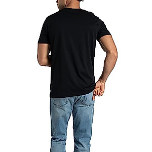 Fruit of the Loom mens Crafted Comfort Artisan Tee (Super Soft, Pima Cotton) T Shirt, Black, X-Large US