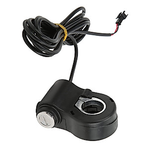 BuyWeek Electric Scooters Thumb Lock Kit, Universal 12/24/36/48V Electric Bike Thumb Lock Kit with Handlebar Switch Electric Scooters Accessory
