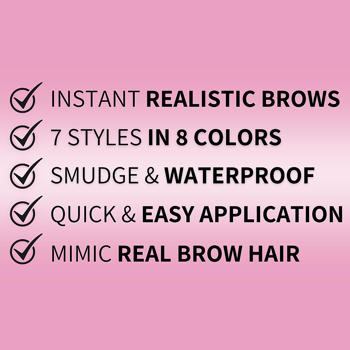 Brows by Bossy Studio & Co Temporary Eyebrow Tattoos Waterproof Eyebrow Stickers, False Tattoos Hair Like Peel Off Instant Transfer Brow arched brown